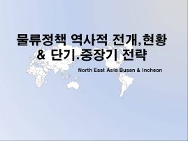 [비즈니스/경제] 물류정책 역사적 전개,현황 & 단기.중장기 전략-1페이지