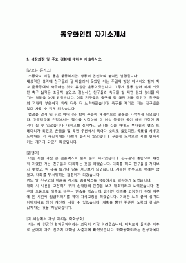 [이력서] 동우화인켐 자기소개서-1페이지