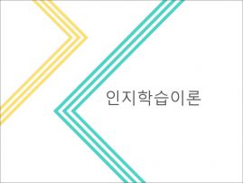 인지학습이론 ppt-1페이지