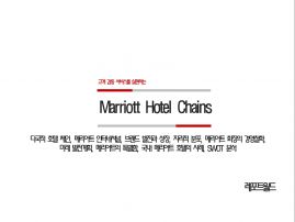 [사회과학] ★ 메리어트 호텔 - Marriott Hotel Chains, 다국적 호텔 체인, 메리어트 인터네셔널, 브랜드 발전과 성장, 지리적 분포, 메리어트 회장의 경영철학, 미래 발전계획-1페이지