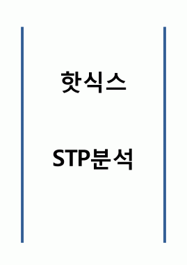 핫식스 STP분석-1페이지