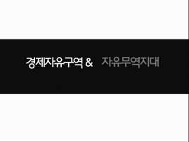 경제자유구역 & 자유무역지대-1페이지