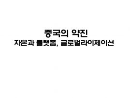 중국의 약진 자본과 플랫폼, 글로벌라이제이션-1페이지