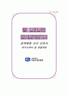 의정부성모병원 자소서 면접-1페이지