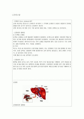 간경변 간호 케이스 스터디-1페이지