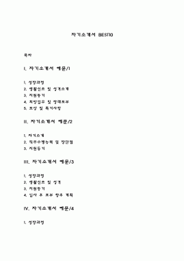 자기소개서 BEST10-1페이지