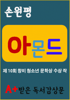 아몬드 독서감상문(손원평)-1페이지