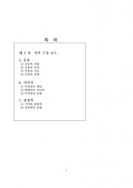 [한국 현대 시론] 제 3 장 - 시의 구성 요소-1페이지