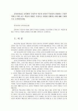 교육과정4A) 교육에서 구성주의 이론의 정의가 무엇인지 설명하고 구성주의에 근거한 교수-학습의 방법은 무엇이고 어떻게 진행되는지에 대해 구체적으로 논의하시오0k-1페이지