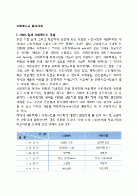 사회복지의 유사개념(사회사업과 사회복지의 개념 케이스워크와 사례관리의 개념 인간서비스와 대인사회서비스)-1페이지