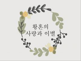 황혼의사랑과 이별황혼의 헤어짐황혼의 로맨스황혼이혼 현황영화 속 황혼 로맨스황혼이혼 이유-1페이지