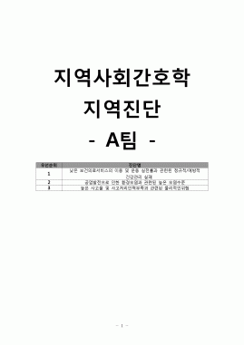 지역진단(여수시 지역사회간호)-1페이지