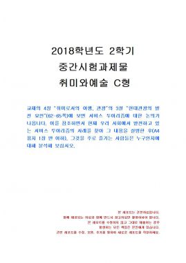 2018년 2학기 취미와예술 중간시험과제물 C형(취미로서의 여행, 관광)-1페이지