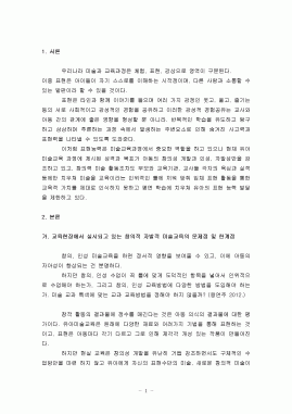 현재 교육기관에서의 창의적 자발적 교육의 문제점과 한계점 및 대안점-1페이지