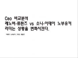 Ceo 비교분석 레노버-류촨즈 vs 소니-이데이 노부유키-1페이지