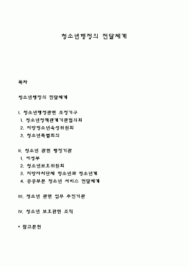 청소년행정의 전달체계-1페이지