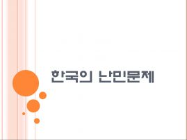 한국의 난민문제-1페이지