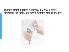 성매매 특별법한국형 성매매성매매방지성매매는 불법한국의 성매매 현황돈의 본질과 매춘-1페이지