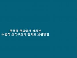 수평적 조직구조수평적  구조 도입의 예시국민은행 사례분석실패 사례 분석-국민은행성공 사례 분석-넥슨-1페이지