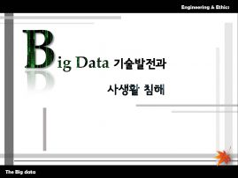 Big Data 기술발전과  사생활 침해-1페이지