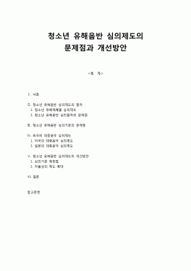 청소년 유해음반 심의제도의 문제점과 개선방안-1페이지