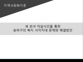 지역사회복지론사각지대 문제와 해결방안복지현황 및 실태지역사회 복지 실천모델사회 복지전달체계란지역사회개발-1페이지