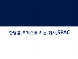 합병을 목적으로 하는 회사SPAC-1페이지