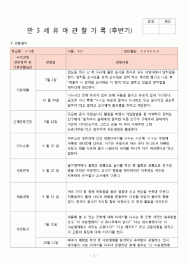 2018년 만3세 7월 8월 9월 10월  통합지표관찰일지+부모면담일지+발달평가 종합 18명분-1페이지