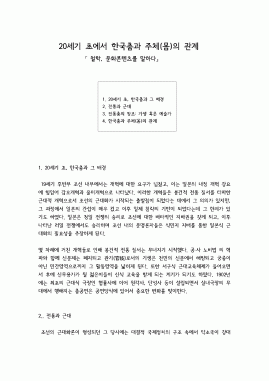 20세기 초에서 한국춤과 주체(몸)의 관계 - 철학 문화콘텐츠를 말하다-1페이지