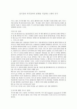 전기장과 자기장과의 관계를 기술하는 4개의 공식-1페이지