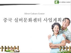 중국 실버문화센터 사업계획서-1페이지