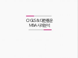 CJ GLS & 대한통운 M&A 사례분석-1페이지