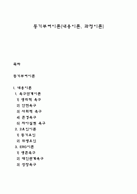 동기부여이론(내용이론 과정이론)-1페이지