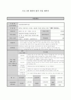 사업계획서 -  한부모 아버지의 스트레스 관리와 가정의 화목을 위한 - 아빠 힘내세요-1페이지