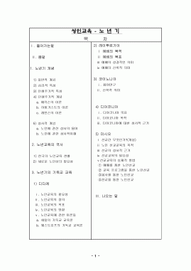 [발표 보고서] 성인교육 - 노년기 - 디다케 레이투르기아-1페이지