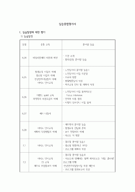 꽃밭정이노인복지관 사회복지 실습종합평가서-1페이지