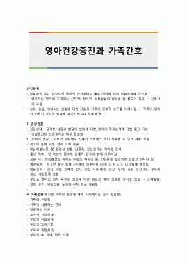 영아건강증진과 가족간호-1페이지