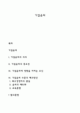 [비즈니스/경제] 기업윤리 -1페이지