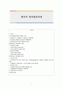 한국의 정치발전과정-1페이지