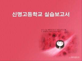 신명고등학교 실습보고서-1페이지