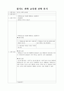 견학 보고서 - 경기도 과학 교육원 견학 후기-1페이지