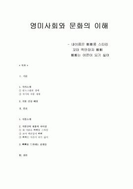 영미사회와 문화의 이해 - 내이름은 삐삐롱 스타킹 꼬마 백만장자 삐삐 삐삐는 어른이 되기 싫어-1페이지