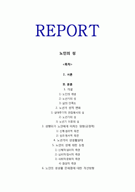 노인의 성 - 개념 노년기 성적 변화 미치는 영향-1페이지