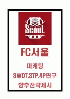 FC서울 마케팅 SWOT STP 4P전략분석및 FC서울 향후전략제시 - FC서울 마케팅연구 레포트-1페이지