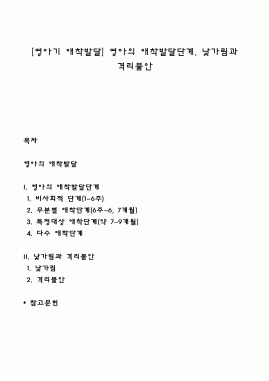 [영아기 애착발달] 영아의 애착발달단계 낯가림과 격리불안-1페이지