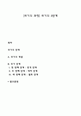 [위기의 과정] 위기의 3단계-1페이지