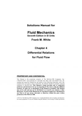 Fluid Mechanics-Frank M White Solution Ch4-1페이지