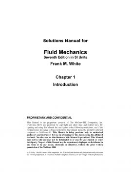 Fluid Mechanics-Frank M White Solution Ch1-1페이지