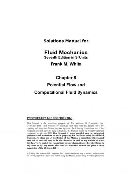 Fluid Mechanics-Frank M White Solution Ch8-1페이지