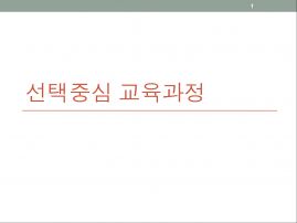 선택중심 교육과정선택중심 교육과정 사례역할 분담 모형교과목 이수체계미국  사례교육과정 구조교과목  이수체제-1페이지